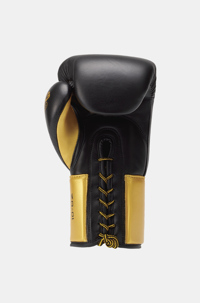 Evolution Lace Up Boxing Gloves - Black/Gold – STING UK Evolution Lace Up Boxing Gloves - Black/Gold – STING UK