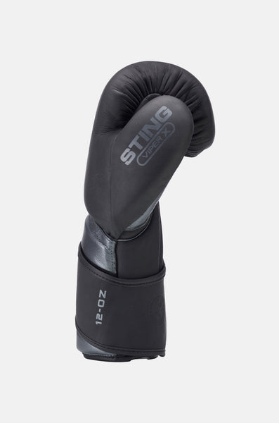 STING Viper X Velcro Boxing Gloves-Black/Grey – STING UK