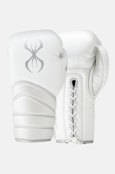 Viper X Sparring Gloves Lace - White/Silver – STING UK