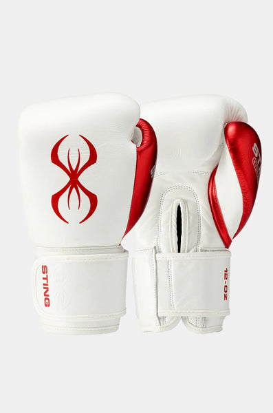 Evolution Competition Gloves White Red – STING UK